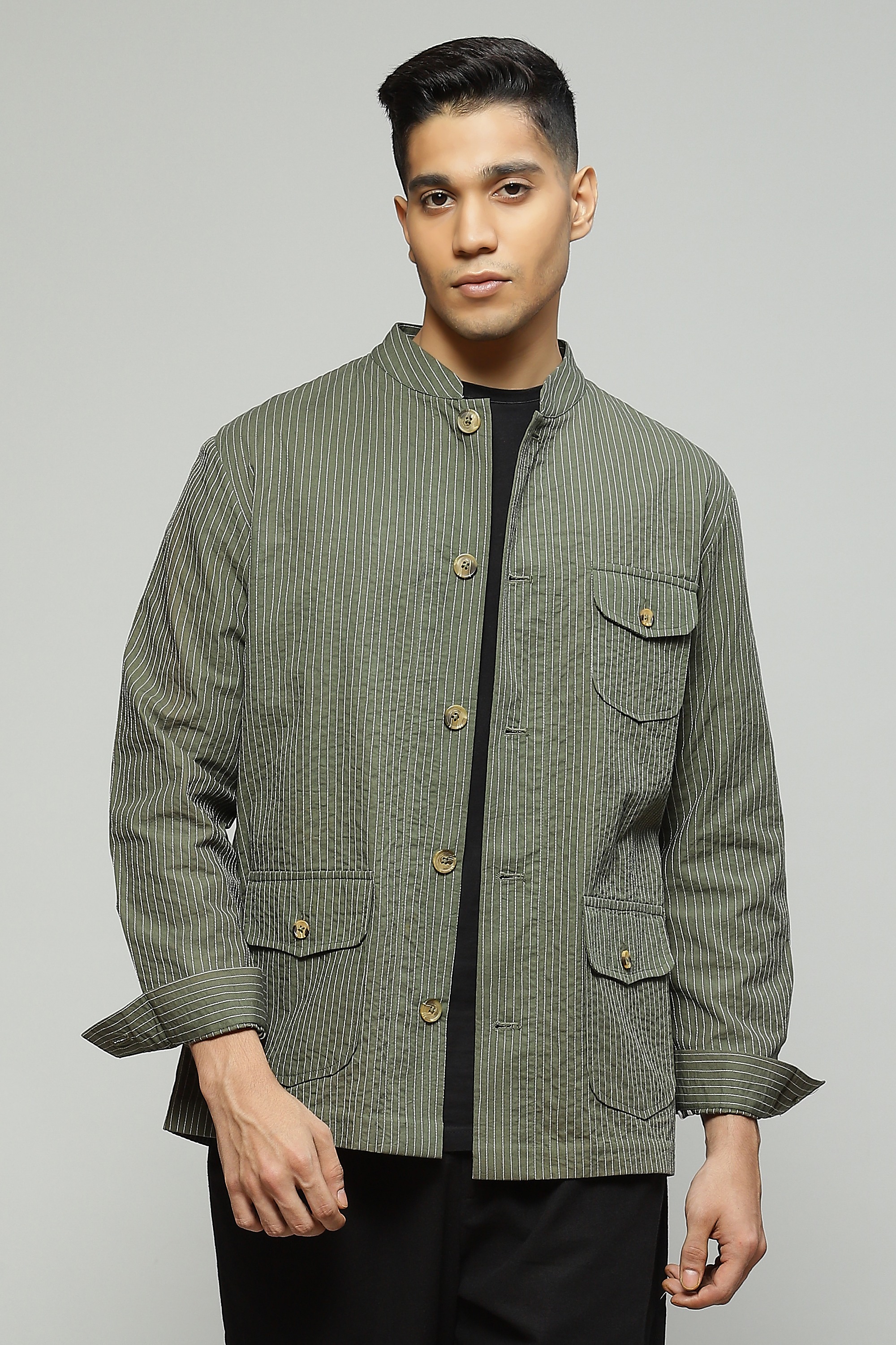 Trapunto Stitch Jacket | Abraham & Thakore