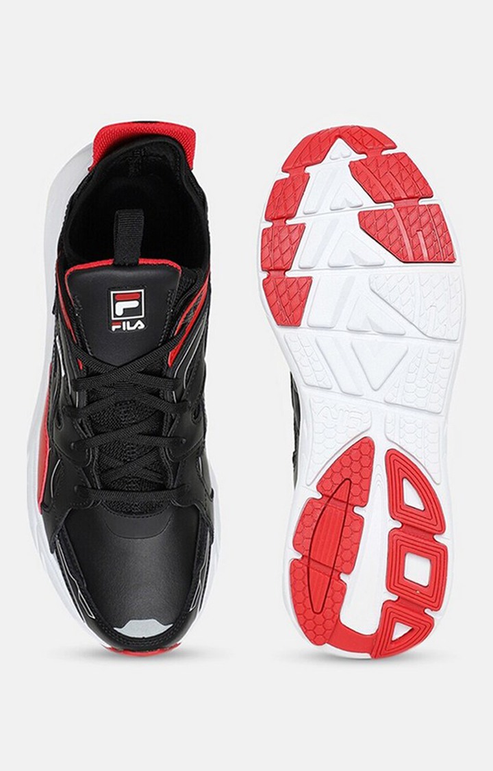 Men's Red Leather Sneakers