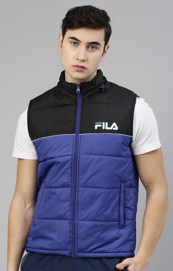 Men's Black Polyester Activewear Jackets