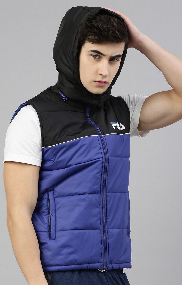 Men's Black Polyester Activewear Jackets