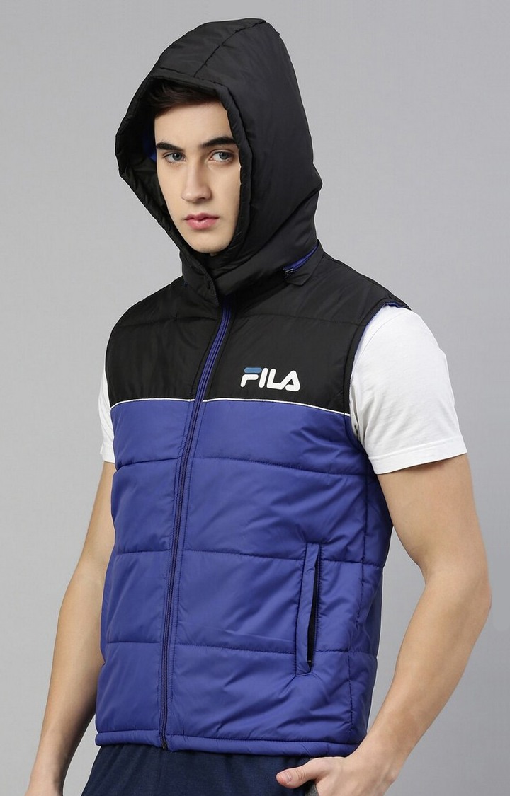 Men's Black Polyester Activewear Jackets