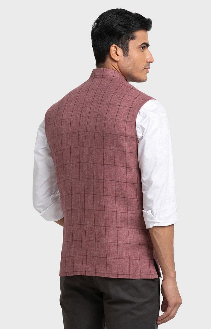 ColorPlus Contemporary Fit Red Blazer For Men