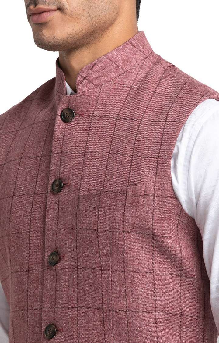 ColorPlus Contemporary Fit Red Blazer For Men