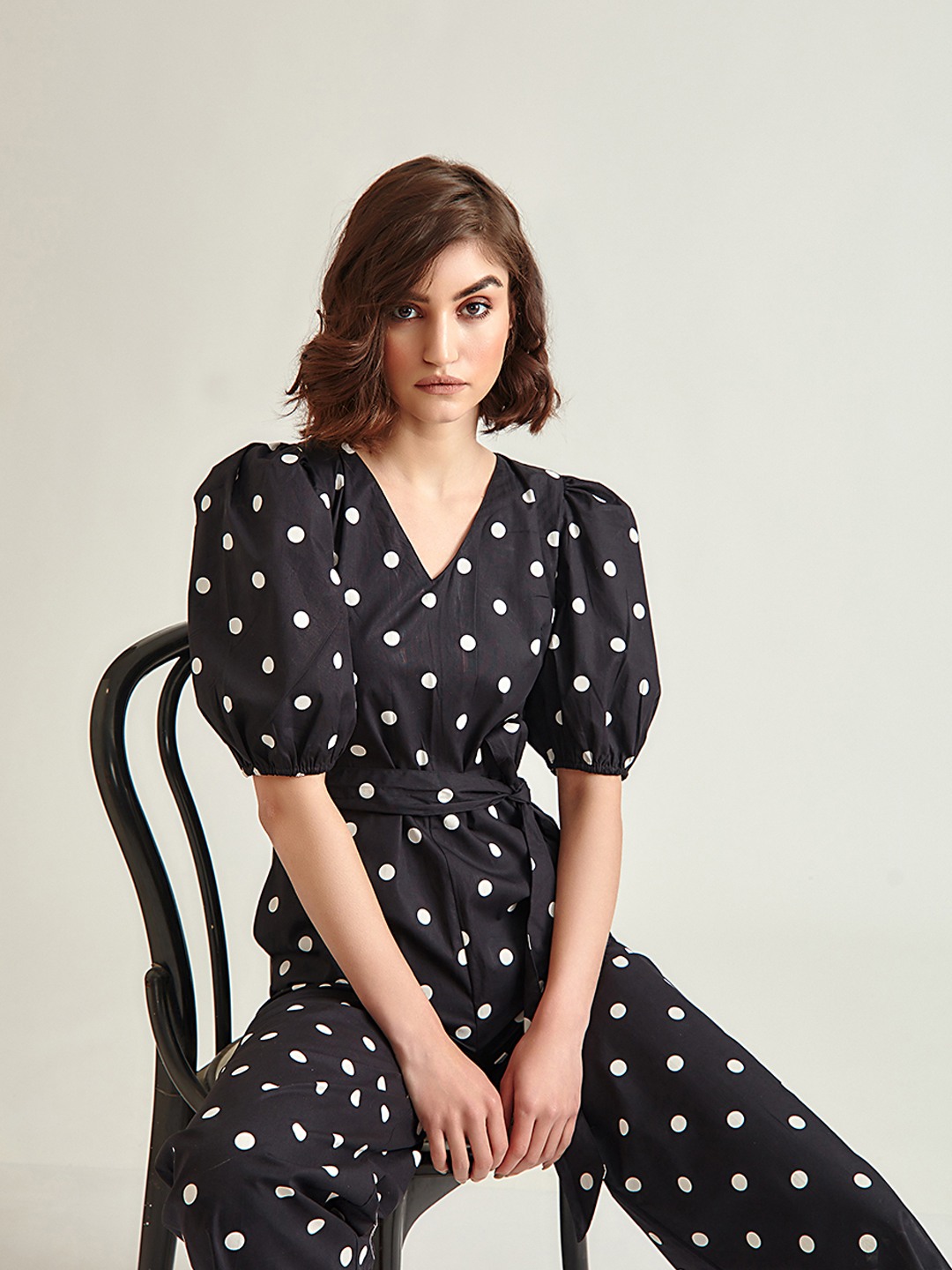 Retro Muse Black Jumpsuit