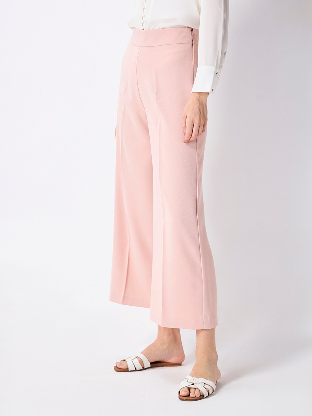 Dusty Pink wide leg culotte