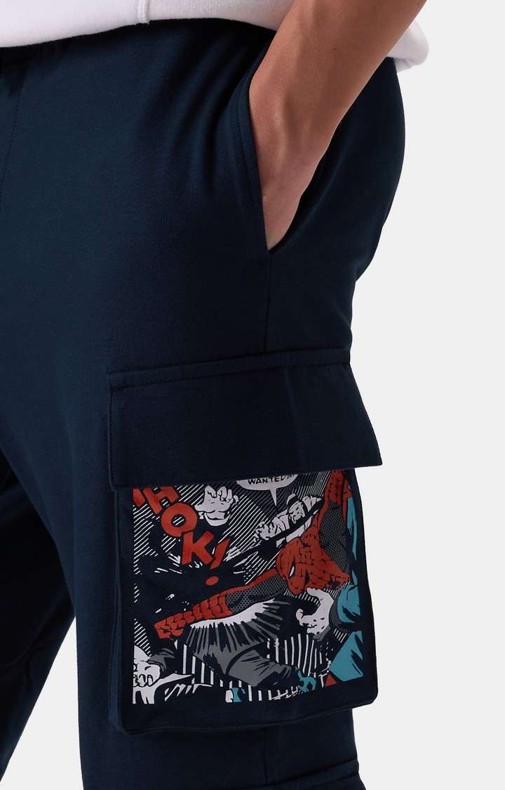 Men's Official Spider-Man: Comics Utility Cargo Joggers