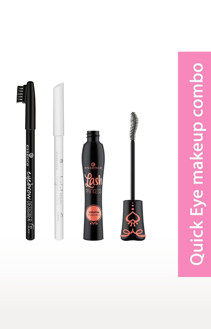 Essence Quick Eye Makeup Combo Kit- 2 Pencil + 1 Mascara