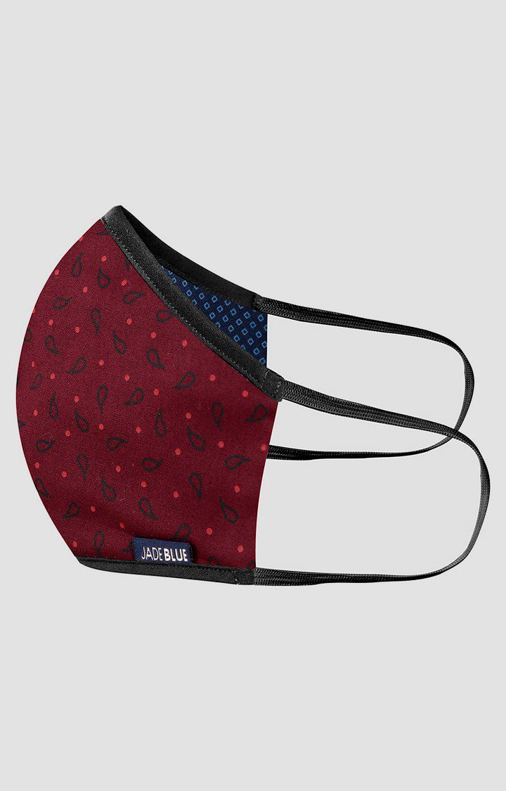 Men's Red 100% Cotton Protective Mask