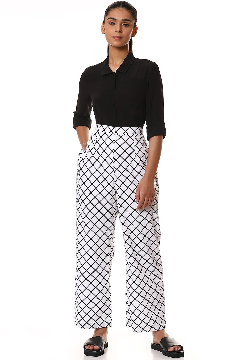 Block Printed Pants