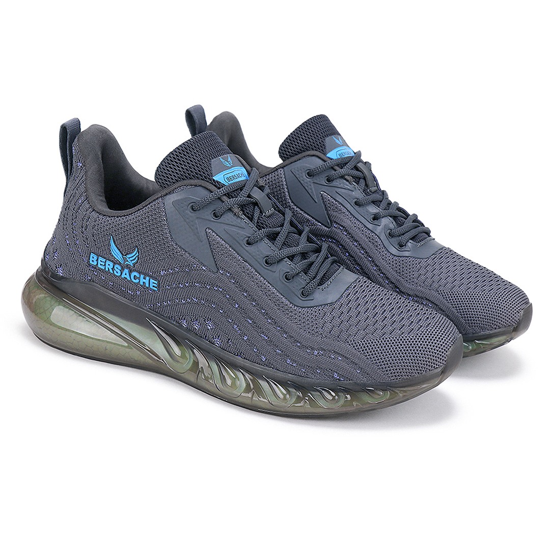 Bersache Sports Shoes For Men|Grey For Running,Walking,gym and hiking ...