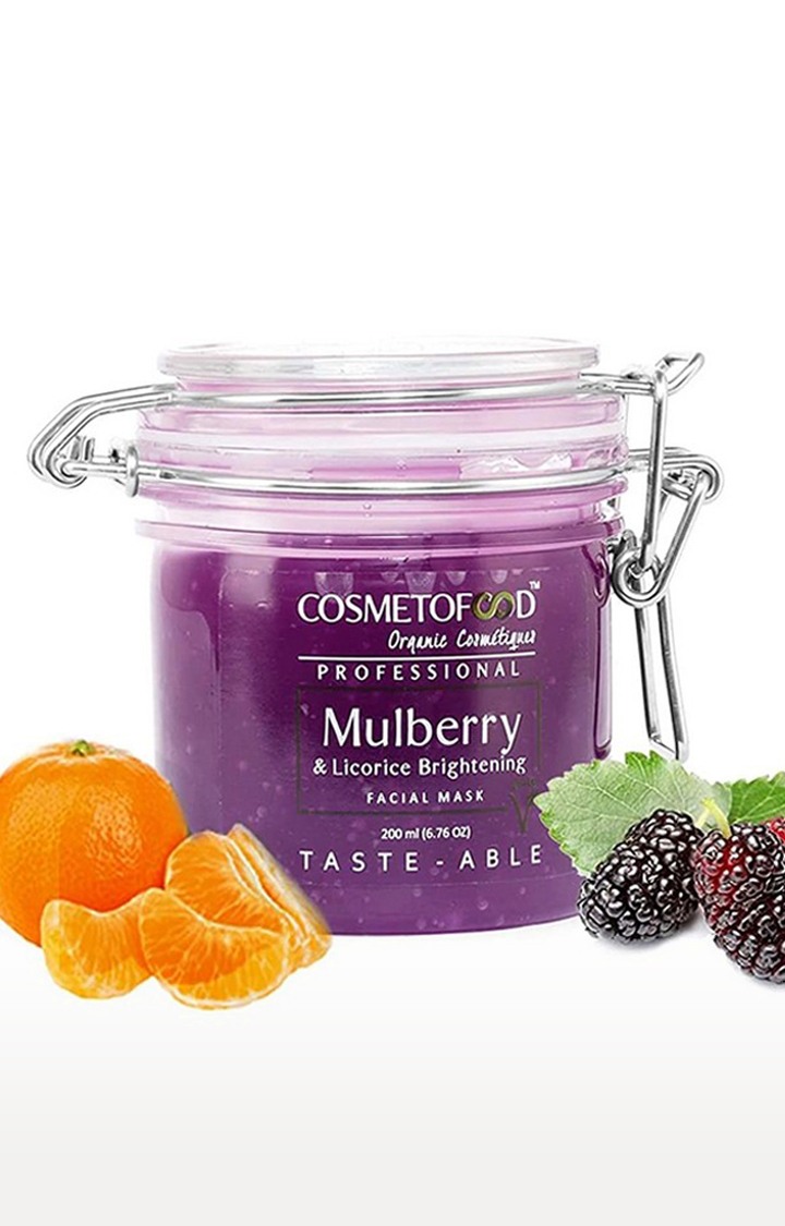Cosmetofood Professional Mulberry & Licorice Brightening Facial Face ...