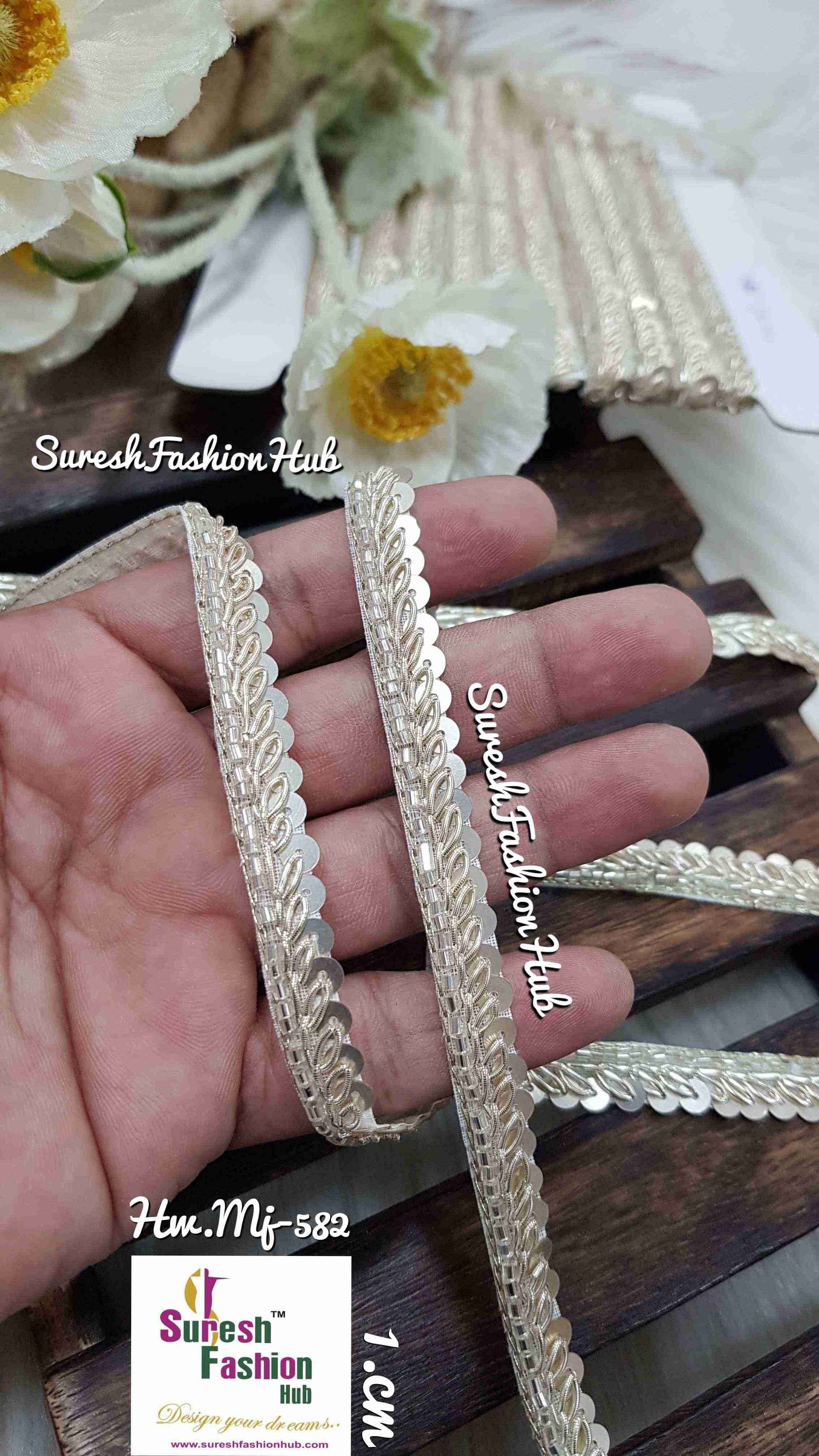 Zardosi Splendor Sequence Lace - 0.3INCH