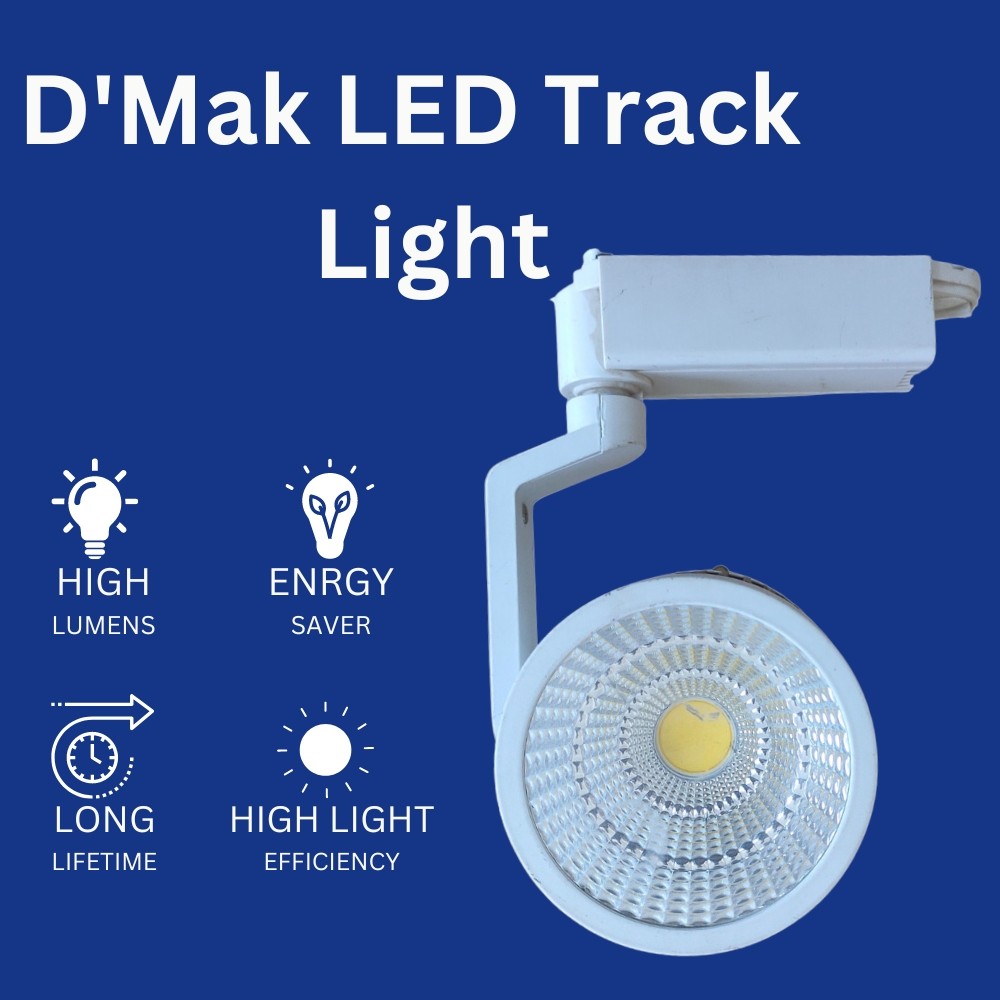 30 Watt LED Natural White Color White Body Track Light For Focusing ...
