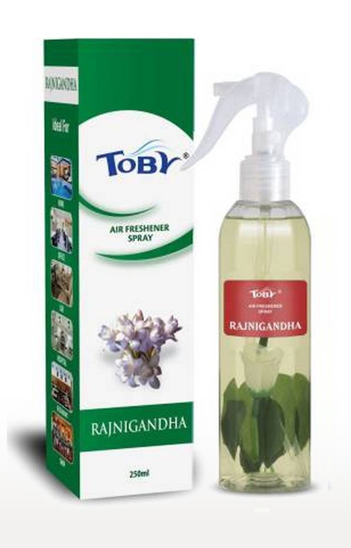 Toby Rajnigandha Air Freshener (Room Spray) - 250 Ml*2