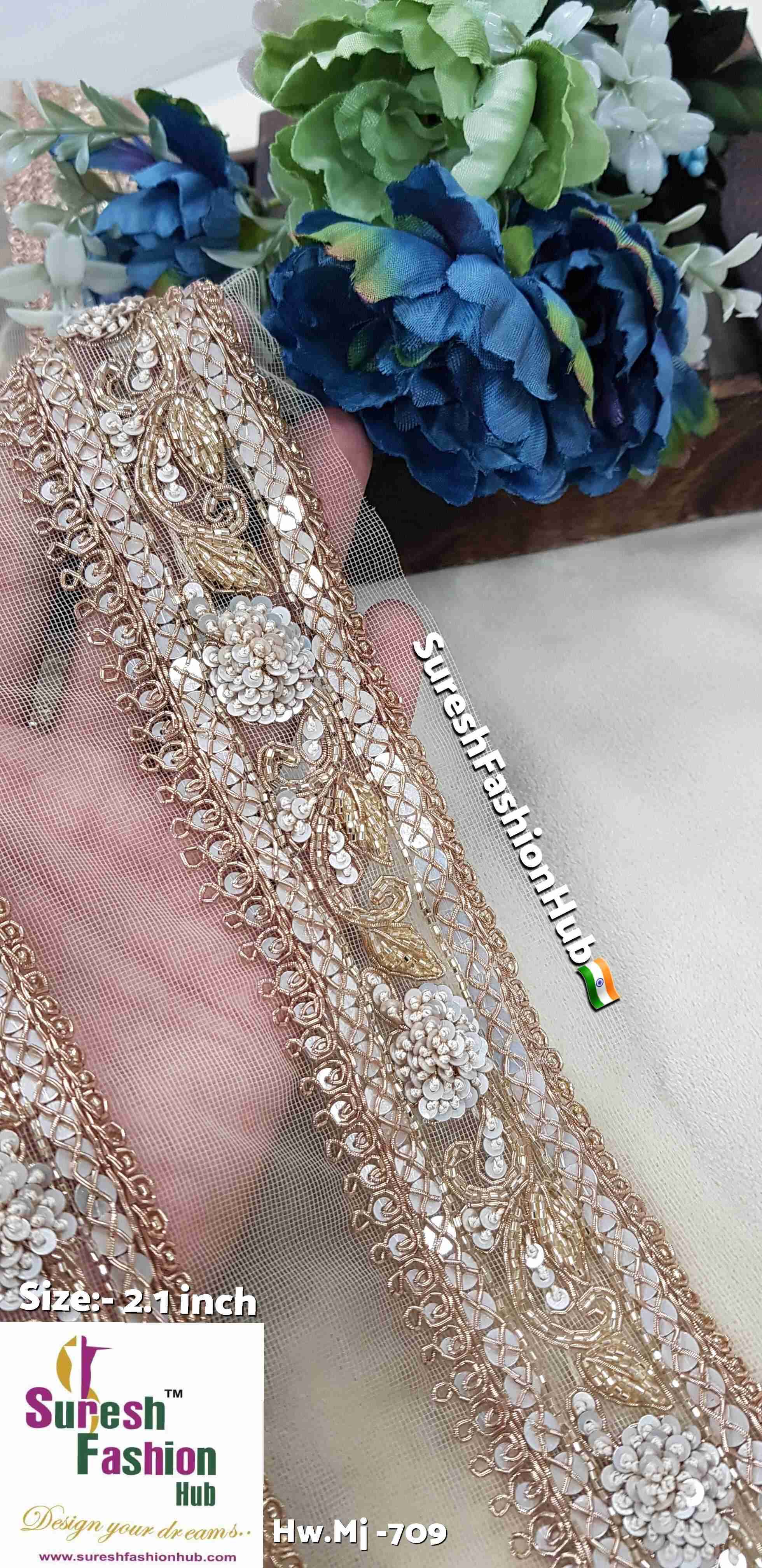 Sabyasachi-Inspired Floral Knot Elegance Lace