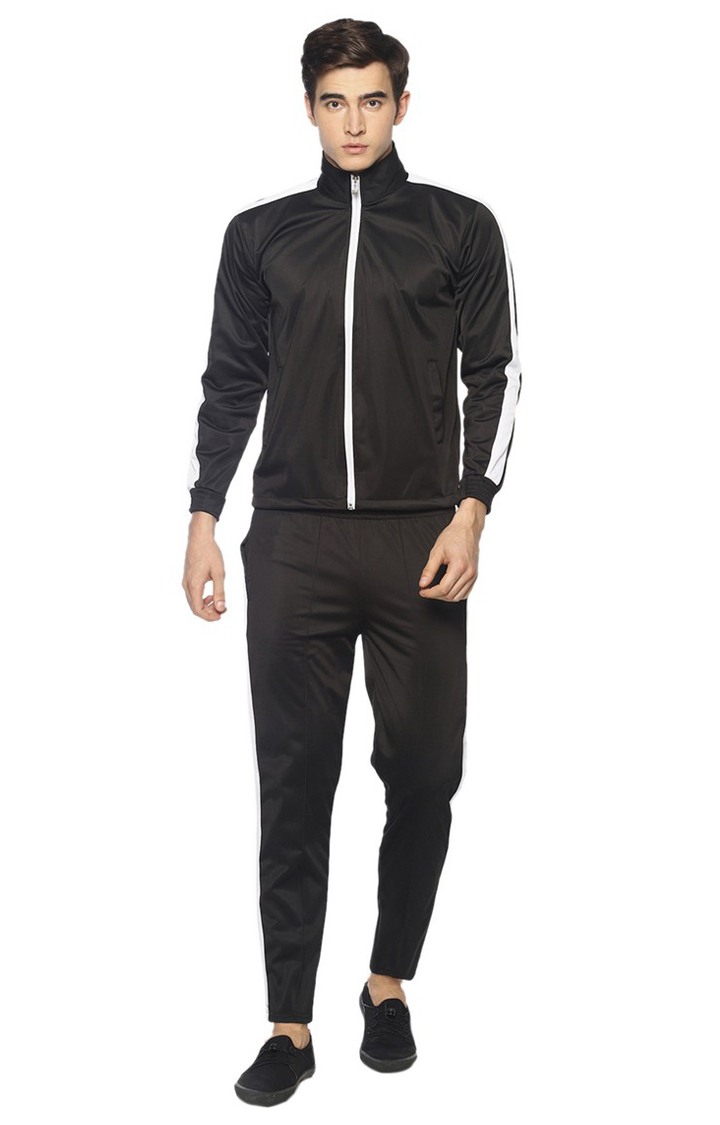 HPS Sports Black Solid Men Track Suit
