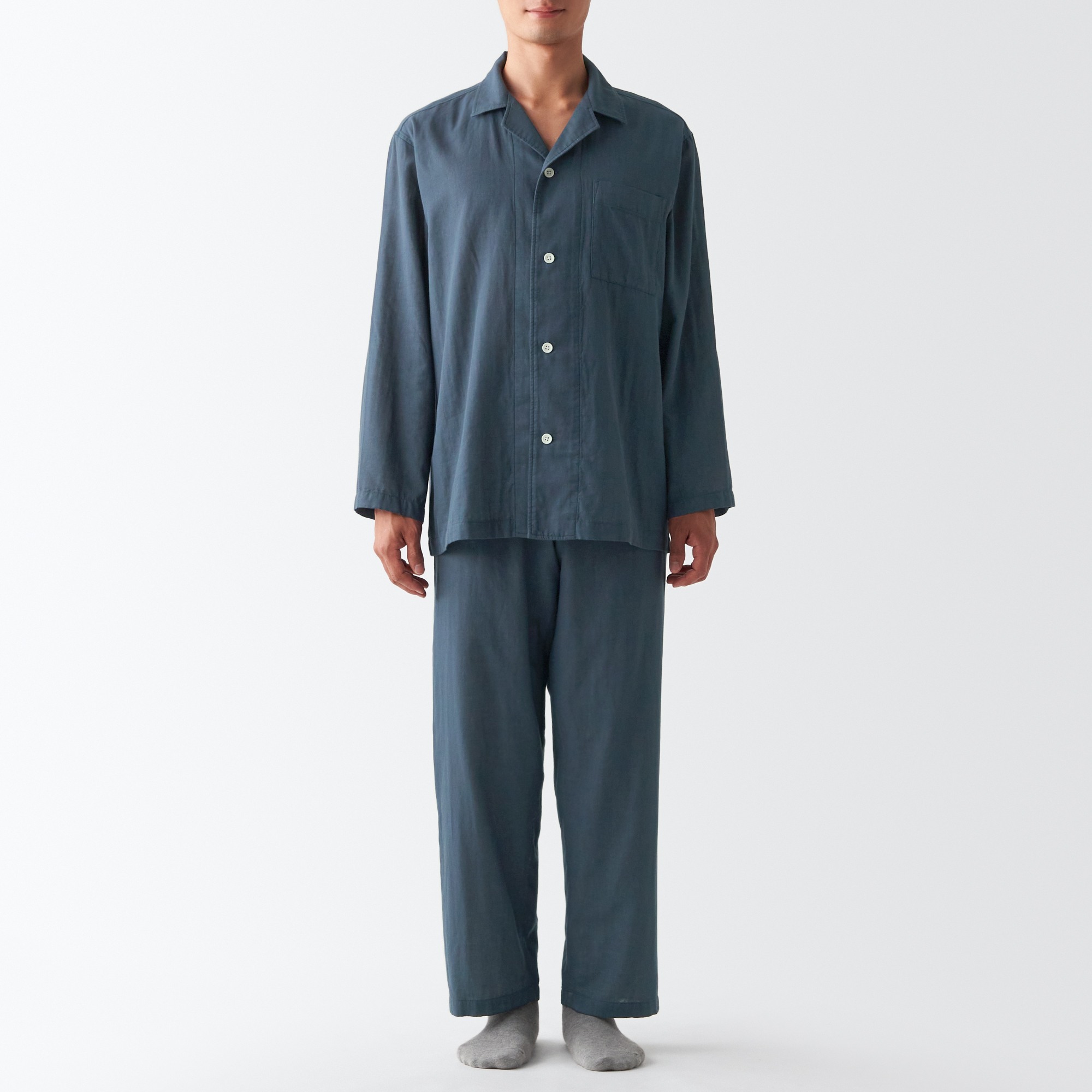 Side Seamless double gauze Pajamas