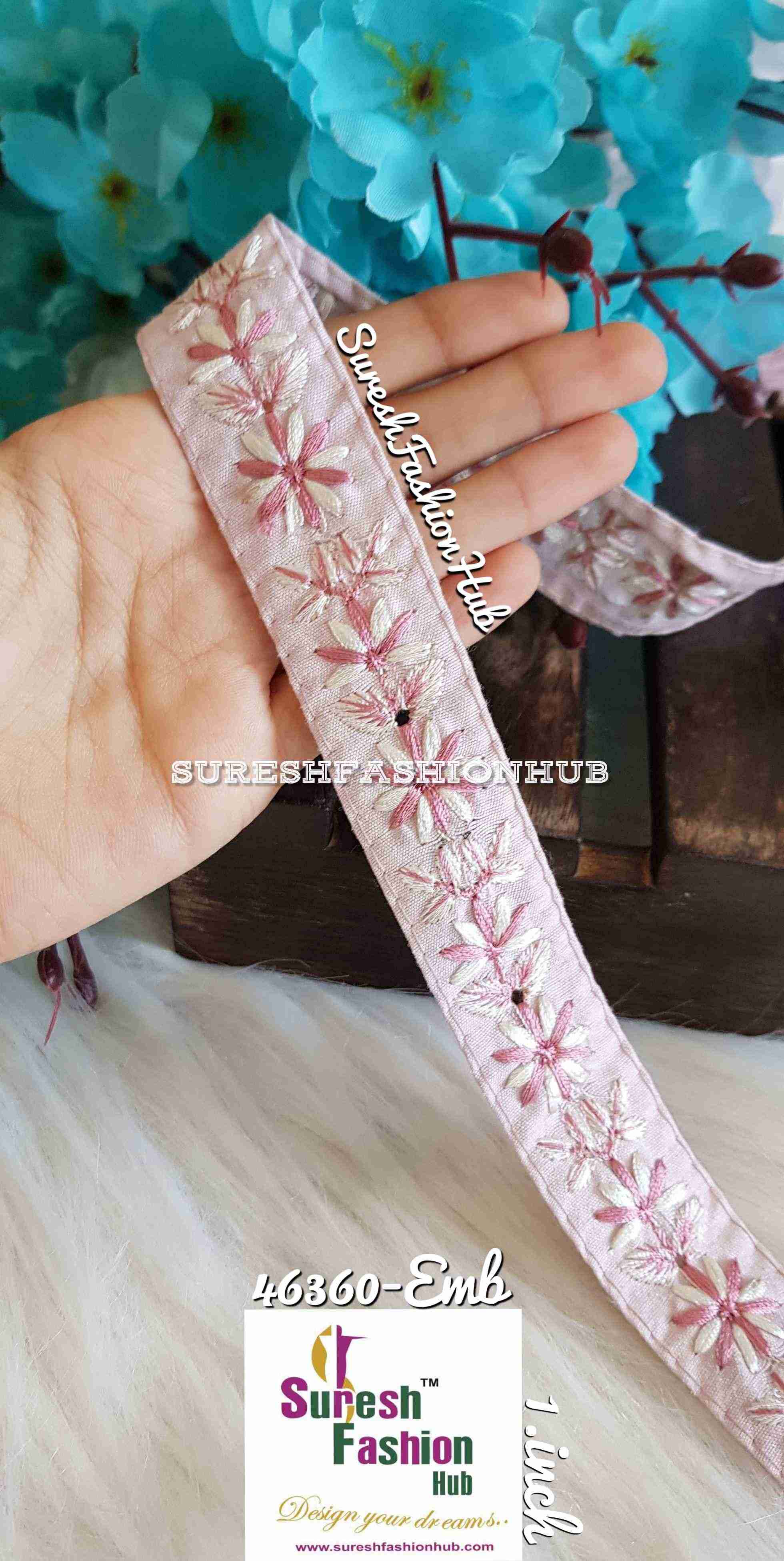 Dainty Daisies Pink Designer Trim