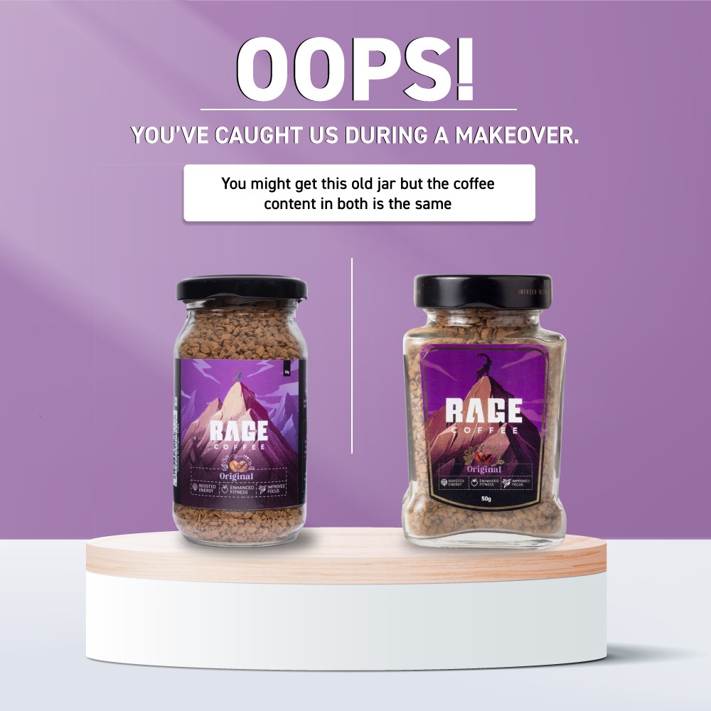 Rage Coffee - 50 GMS Original Blend - Premium Arabica Instant Coffee