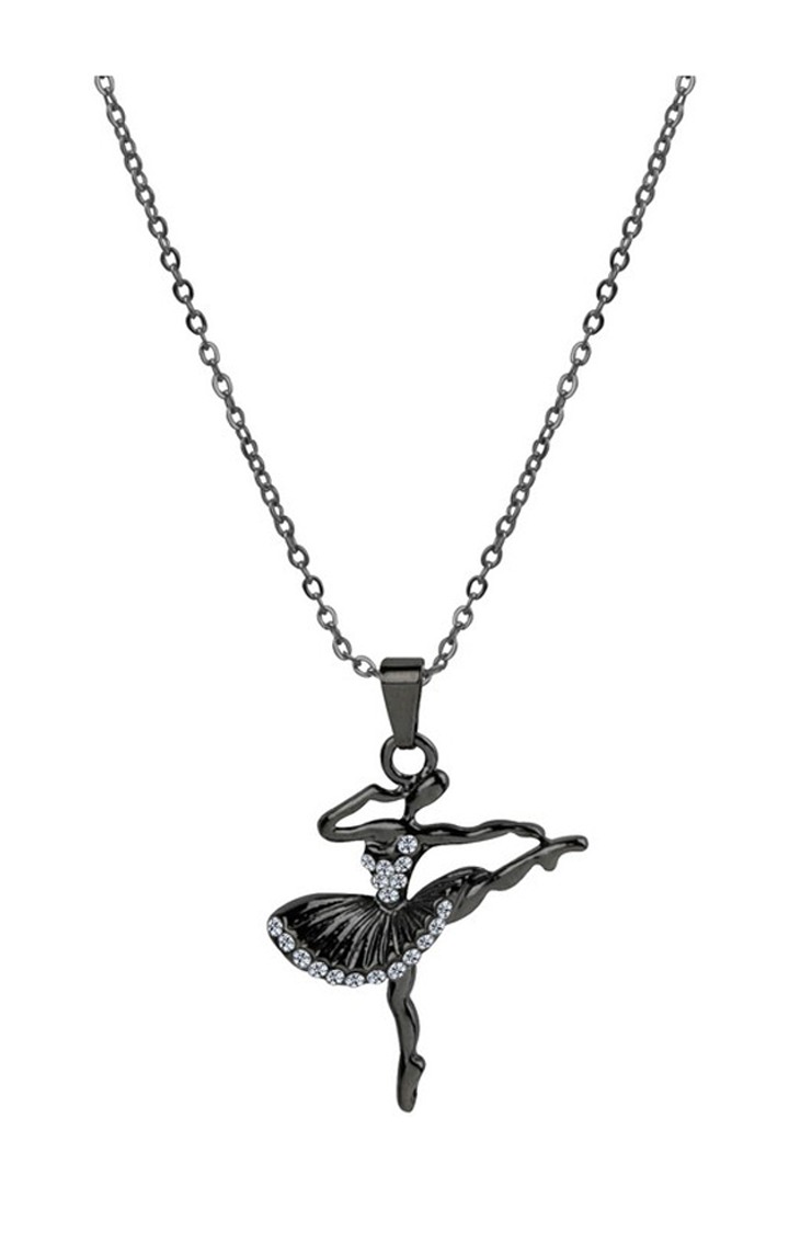 Charming Metallic Black 18 Inch Stainless steel Dancing Girl Pendent ...