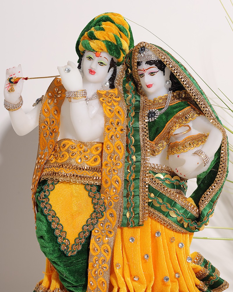 Order Happiness Marble Dust Beautiful Lord Radha Krishan For Home, Office, Pooja Mandir & Living ...