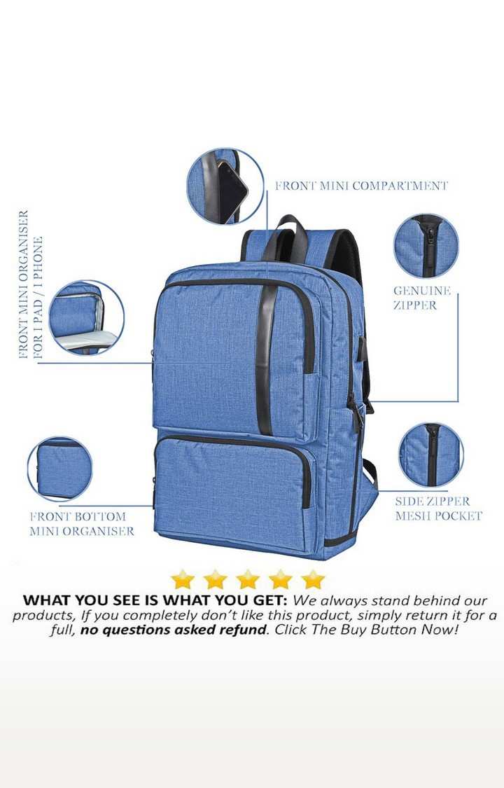 Shibui Mayfair Unisex Waterproof Backpack Bag With Usb Charging Point ...