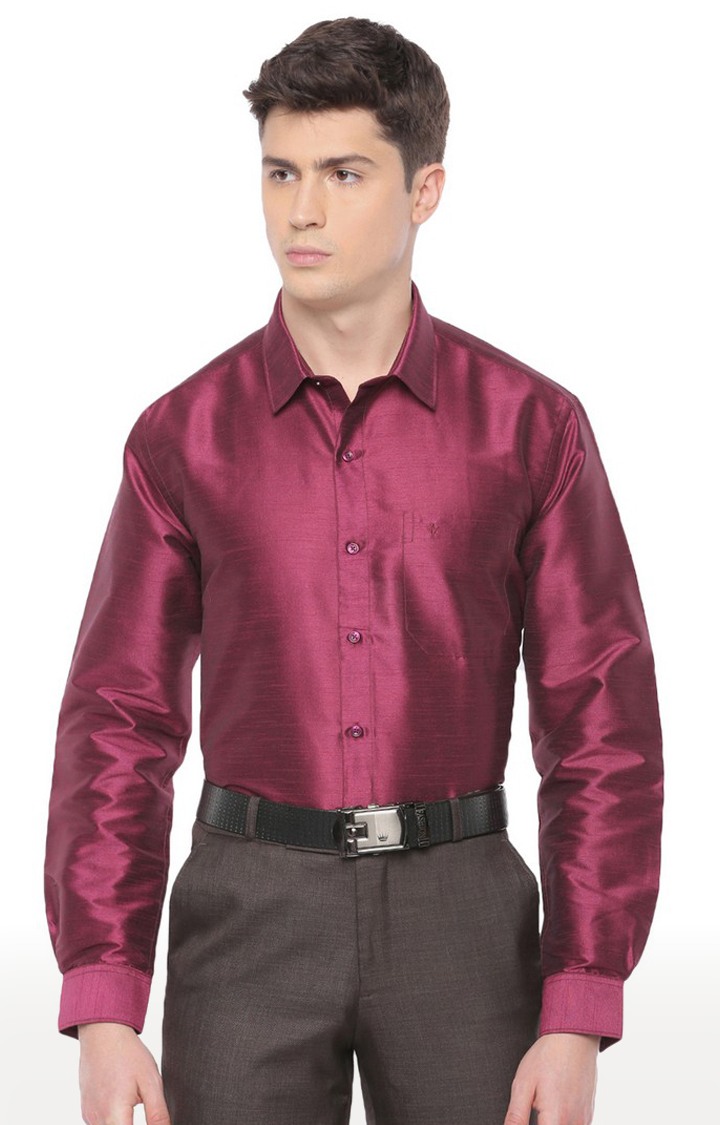 Ramraj Cotton Men's Solid Fancy Shirt