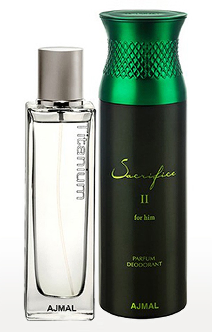 Ajmal Titanium EDP Perfume 100ml for Men and Sacrifice II for Him ...