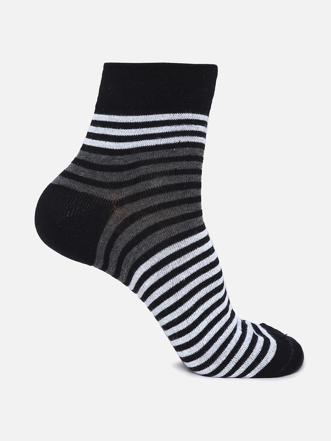 Kolor Fusion Men Above Ankle Length Cotton Striped Long Socks (Pack Of 5)