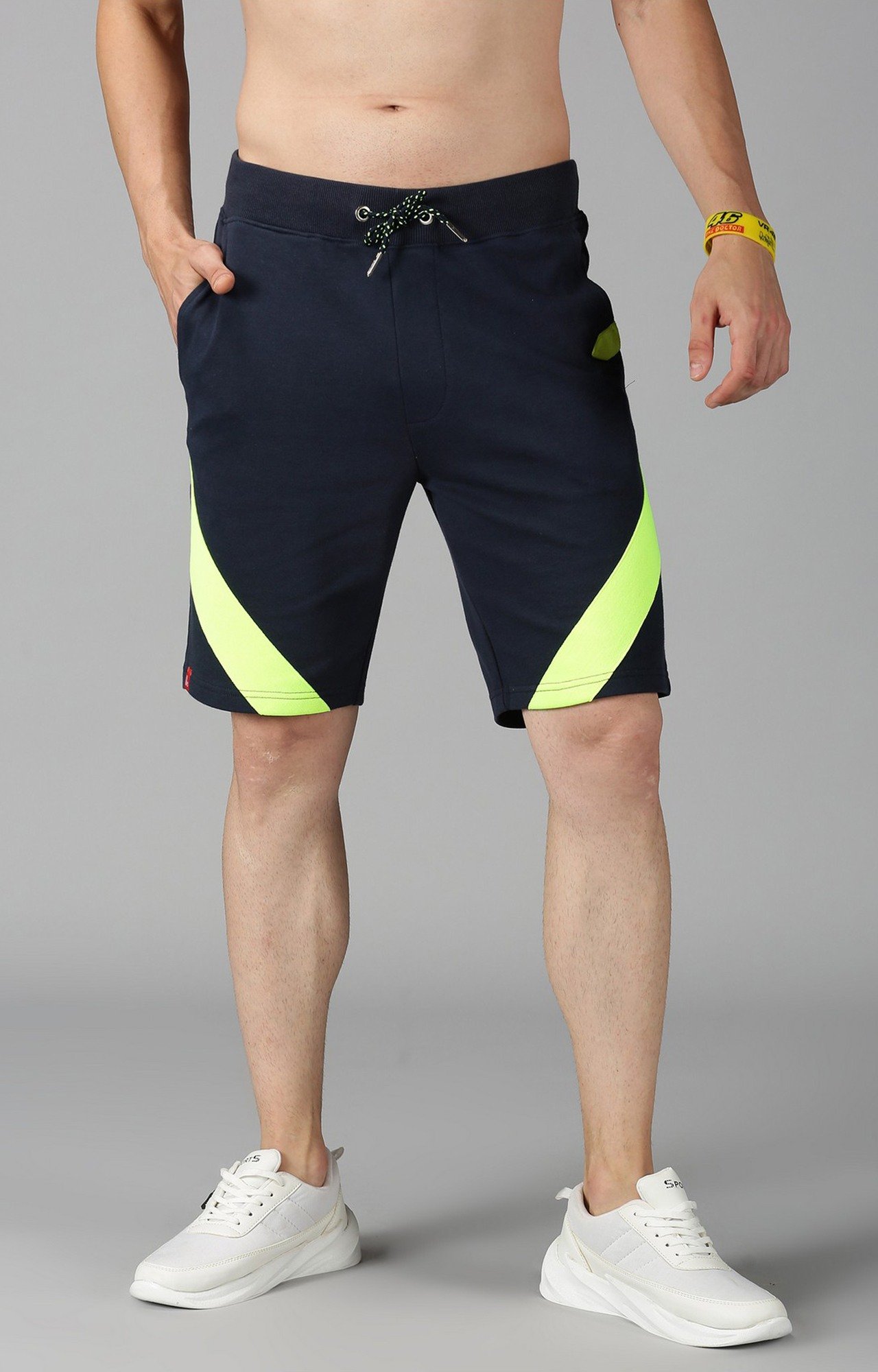UrGear Colorblock Men Black Basic Shorts