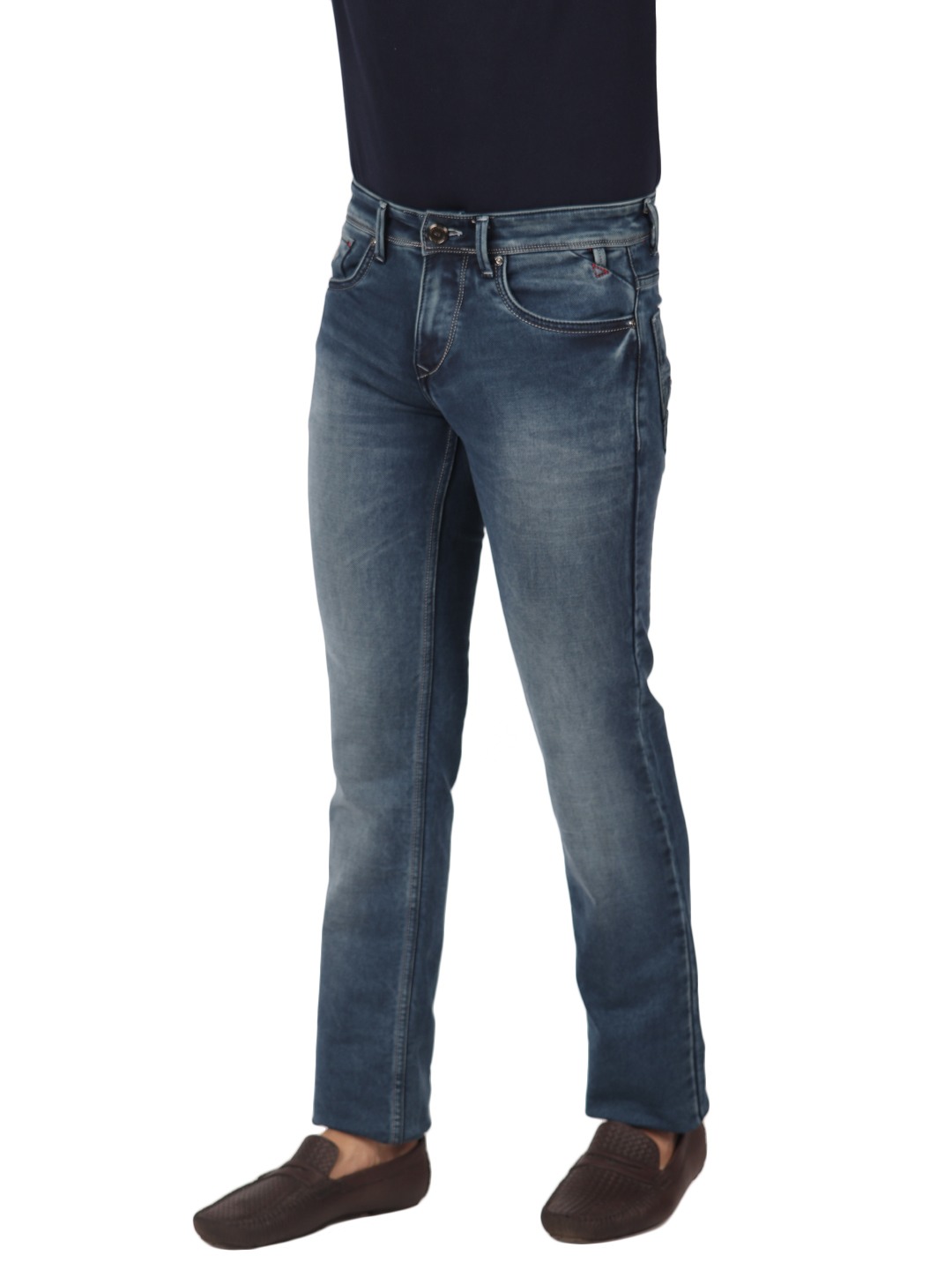 D'cot by Donear Men's Blue Cotton Jeans