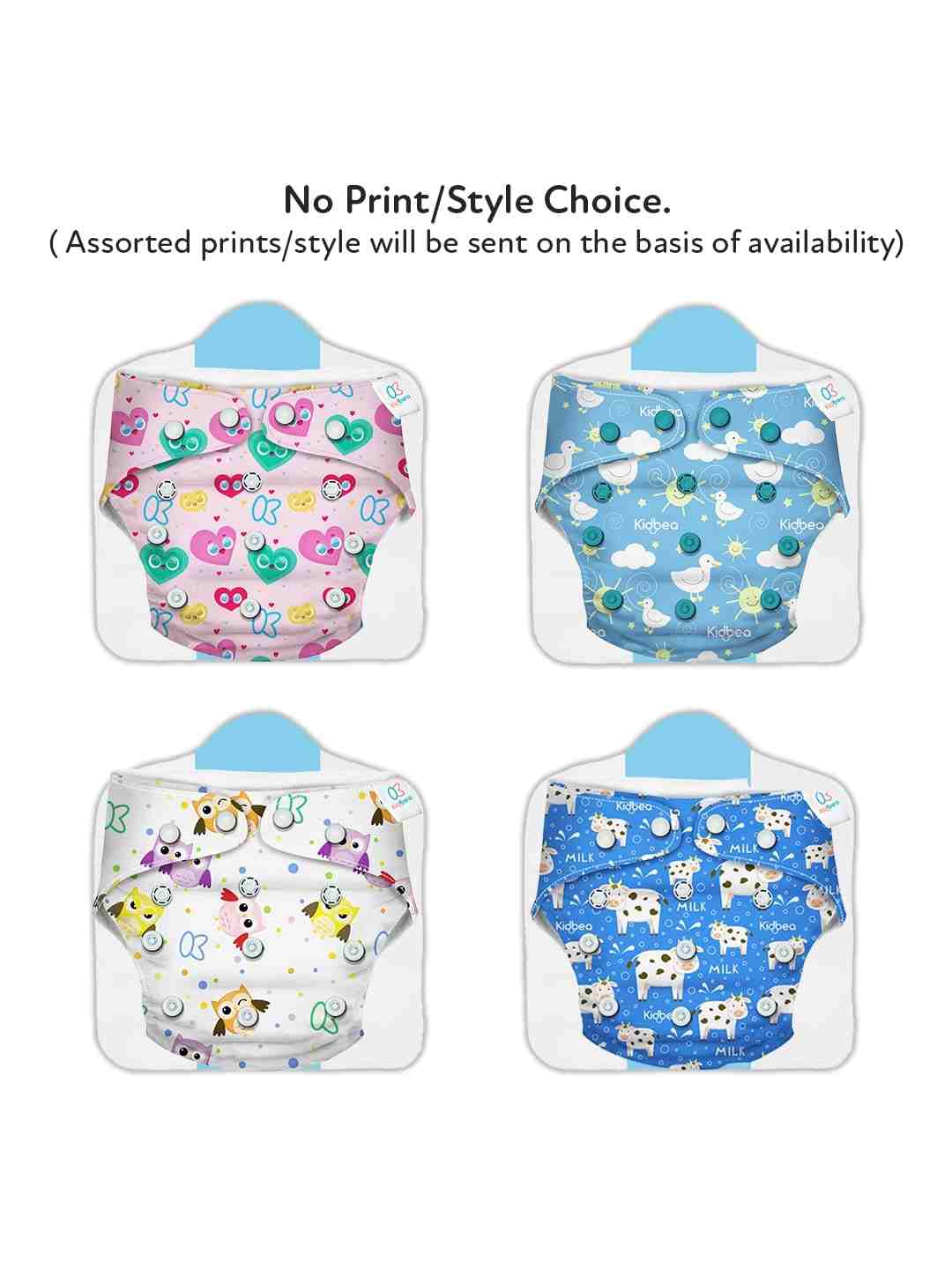 Kidbea Premium Adjustable Baby Cloth Diaper For 5Kg-17Kg (0 to 3 years ...
