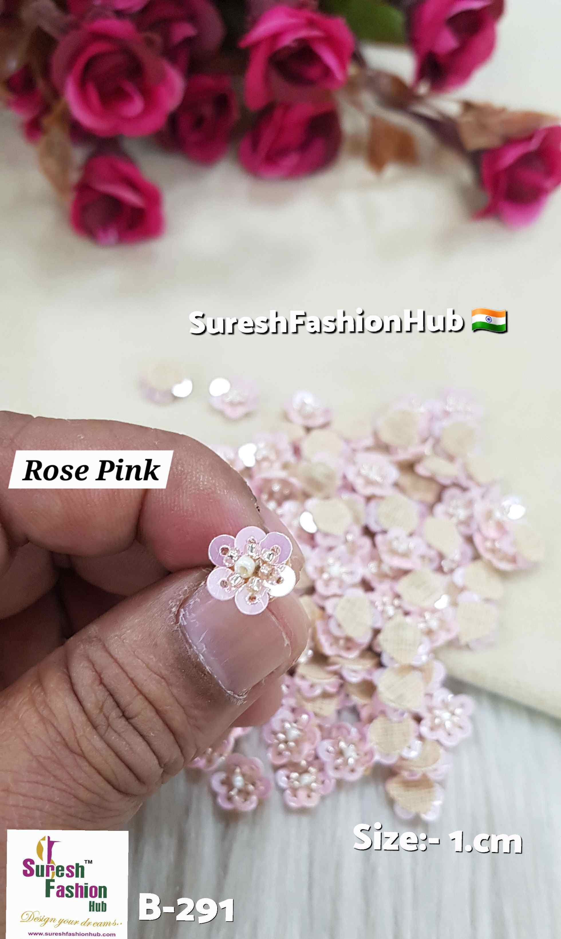 Rose Pink Floral Elegance Hand-Stitched Butties Pack