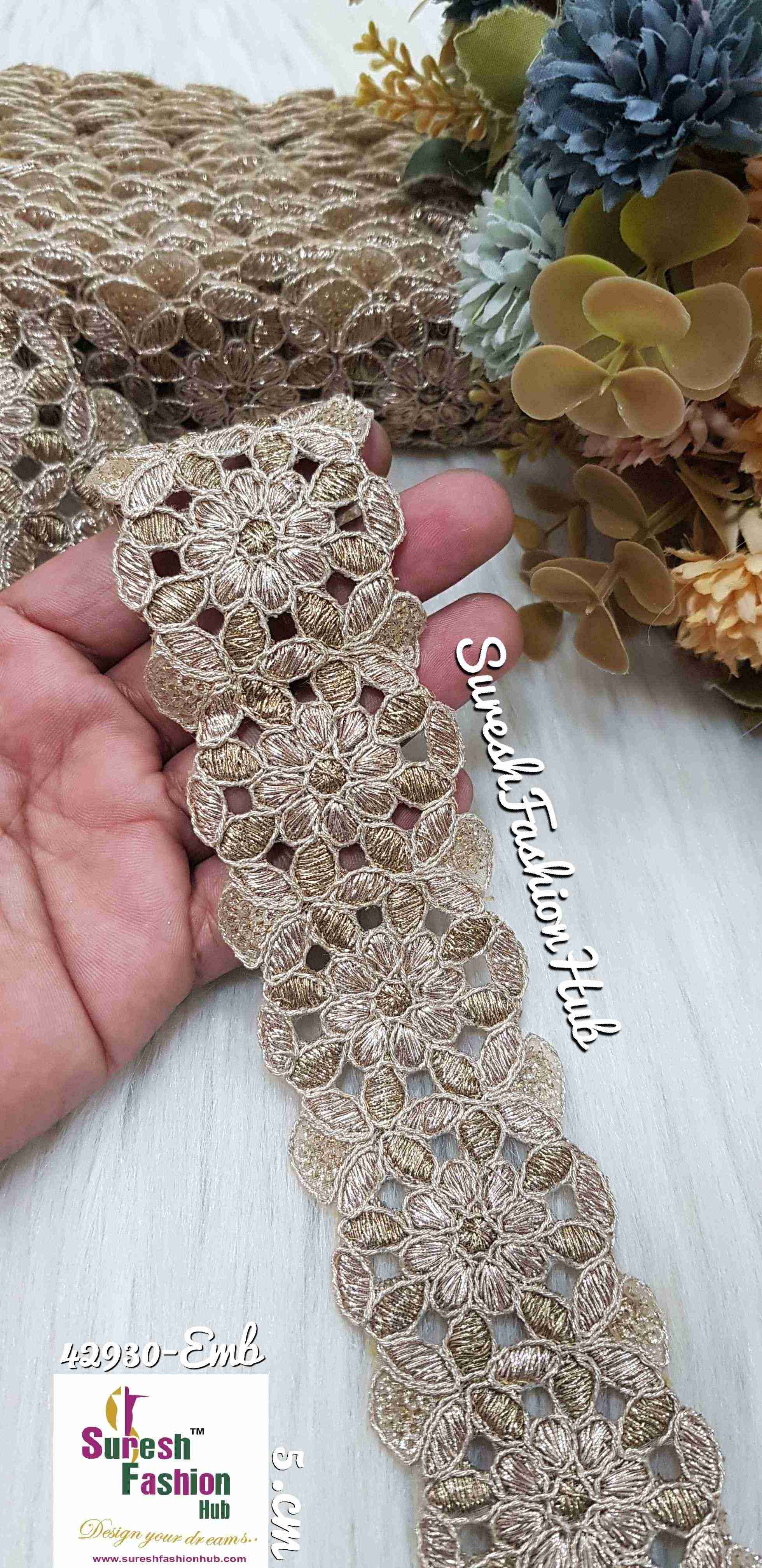 Sparkling Cutwork Fusion Lace - 5cm
