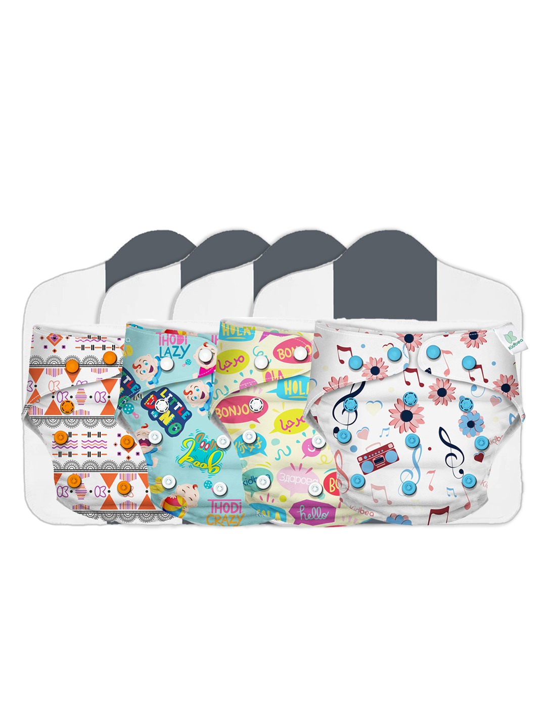 Kidbea Premium Adjustable Baby Cloth Diaper For 5Kg-17Kg (0 to 3 years ...