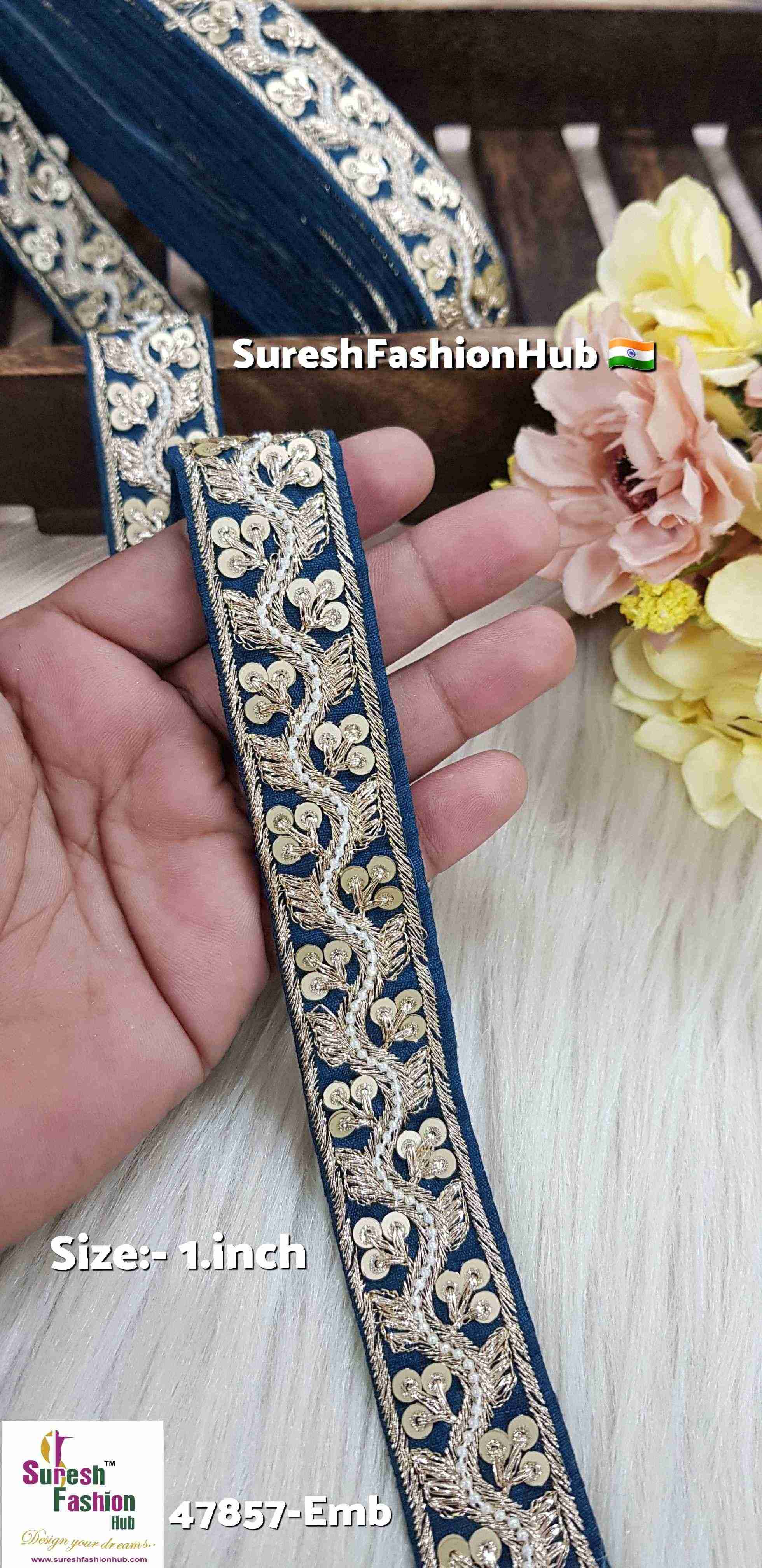 Peacock Pearl Beauty Floral Embroidery Lace