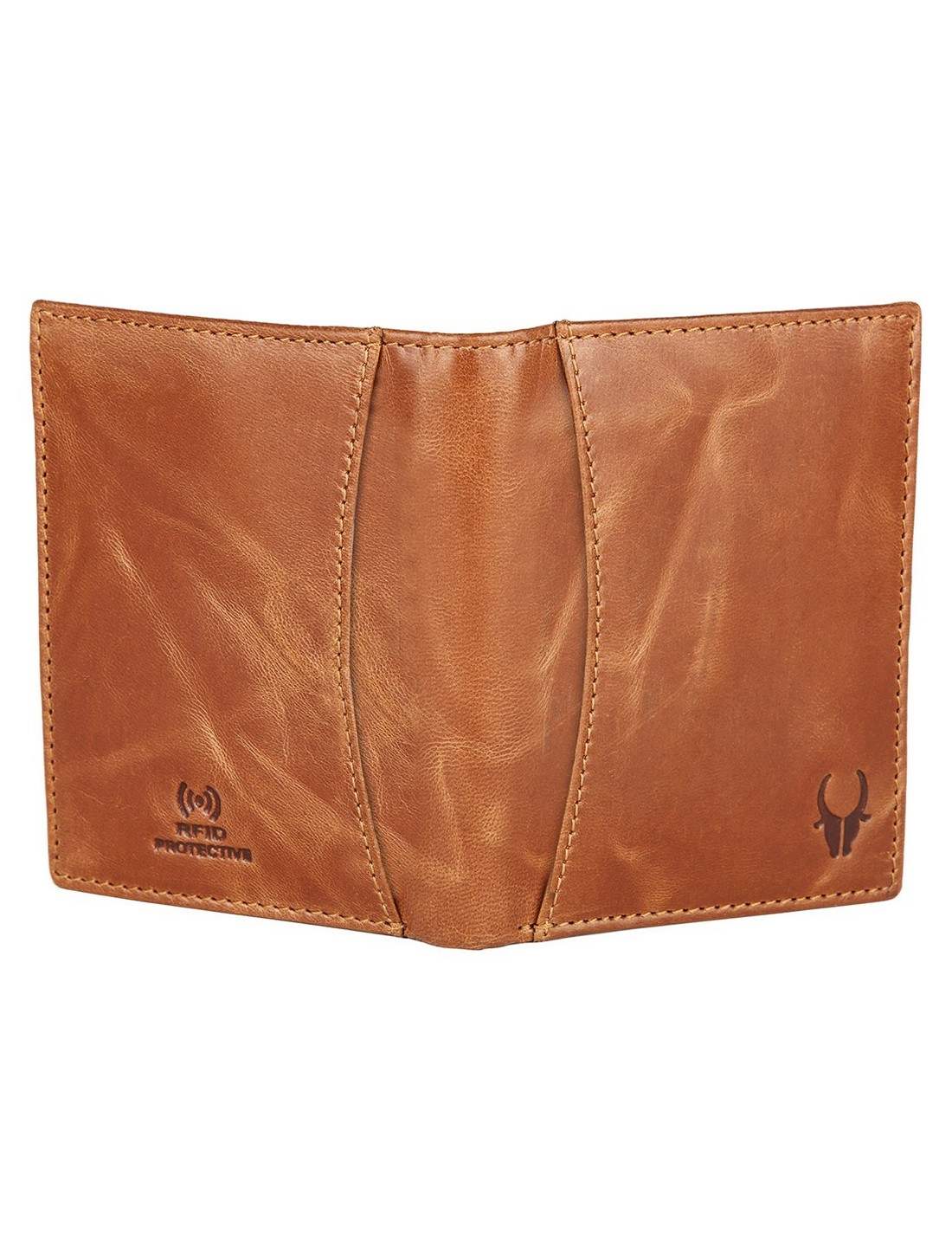 WildHorn Top Grain Portrait Leather Tan Wallet for Men