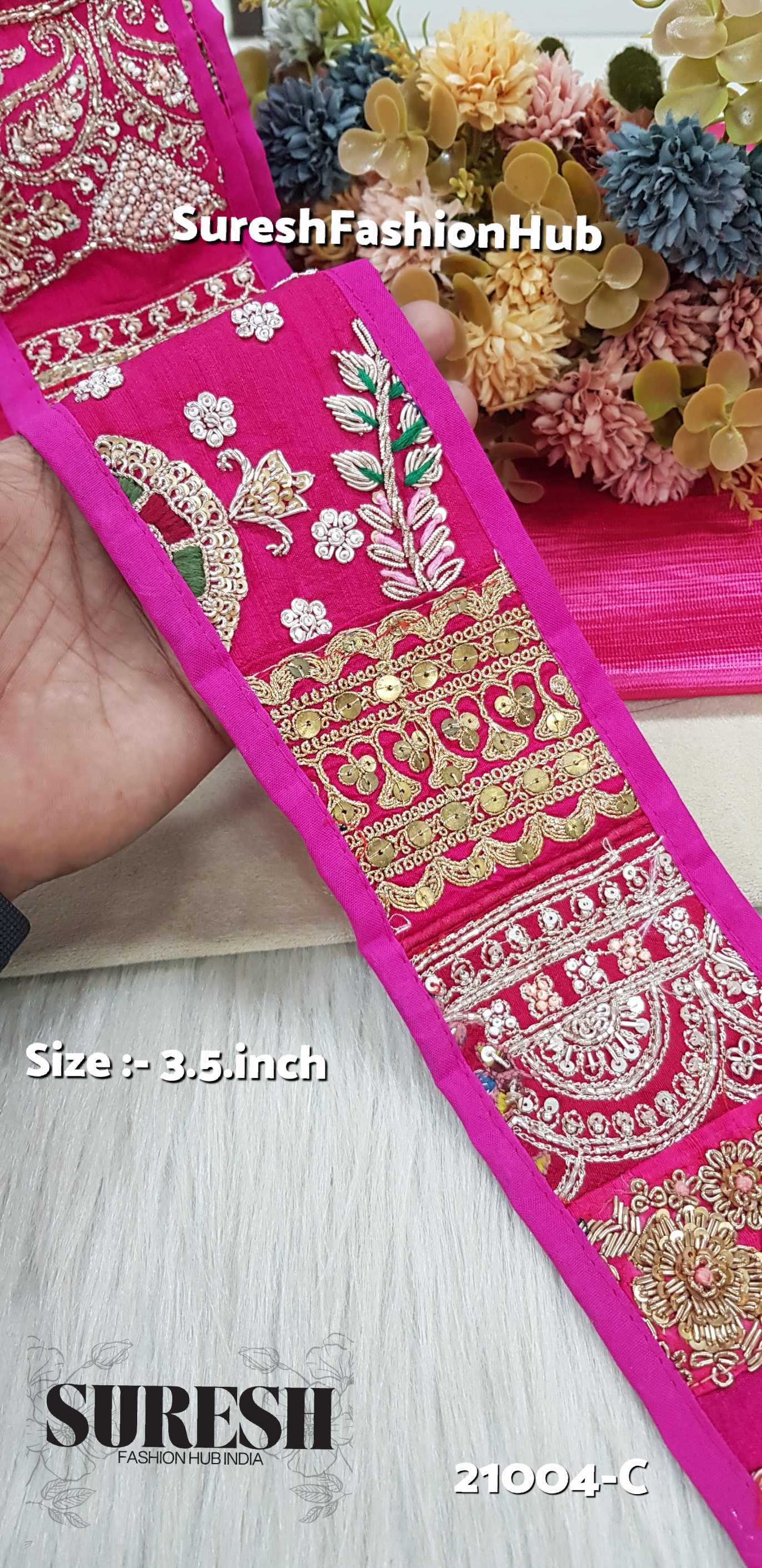 Rani Khichdi Heritage Mix Border – A (21004-C) | Suresh Fashion Hub India