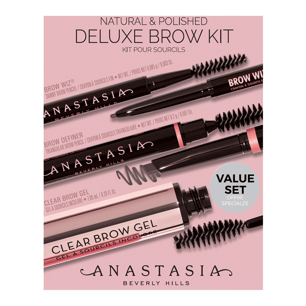 Natural & Polished Deluxe Brow Kit • Soft Brown