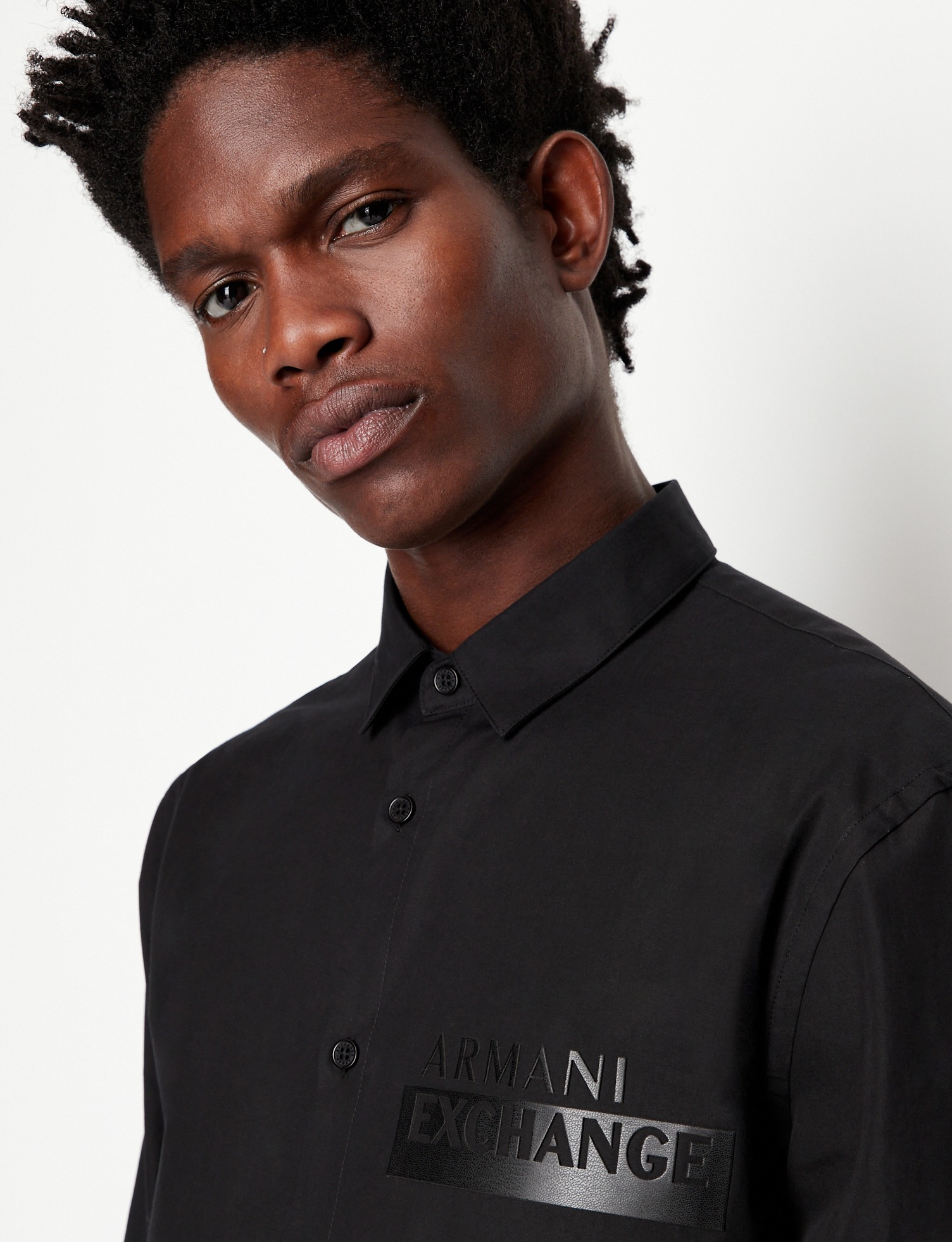 Organic Cotton Regular Fit Shirt with Embossed Logo