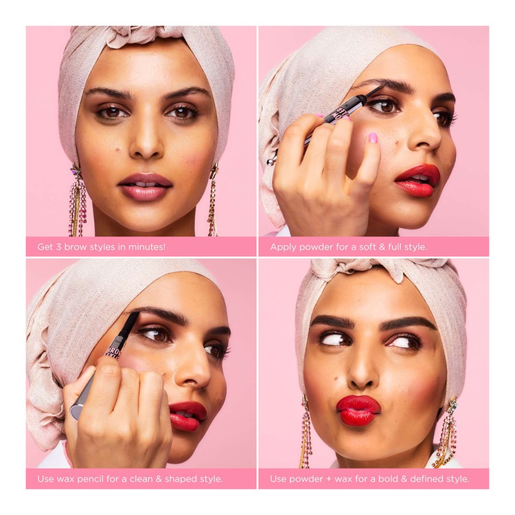 Brow Styler Multitasking Pencil & Powder For Brows • 4 Warm Deep Brown