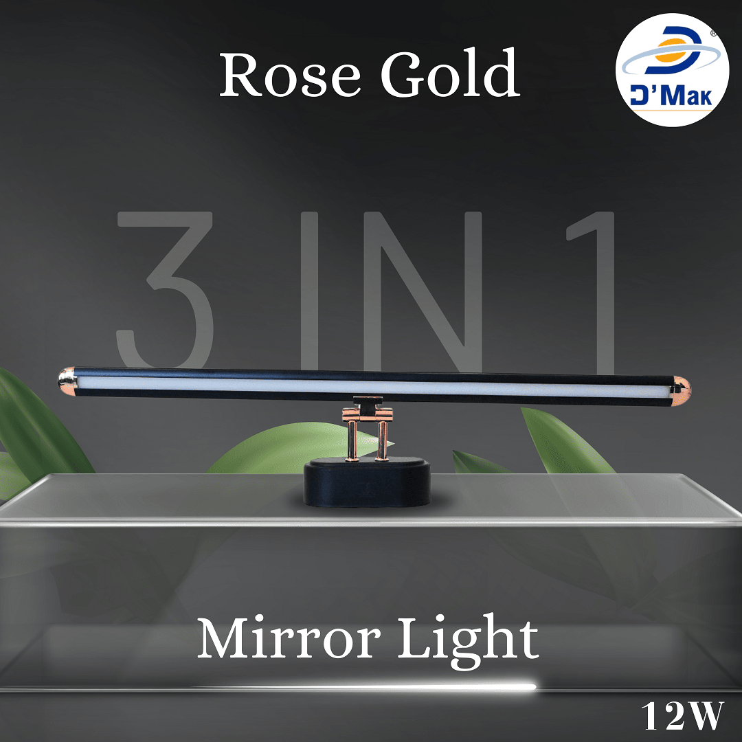 12 Watt 3in1 Color Changing LED Mirror Picture Wall Light, Black Body ...