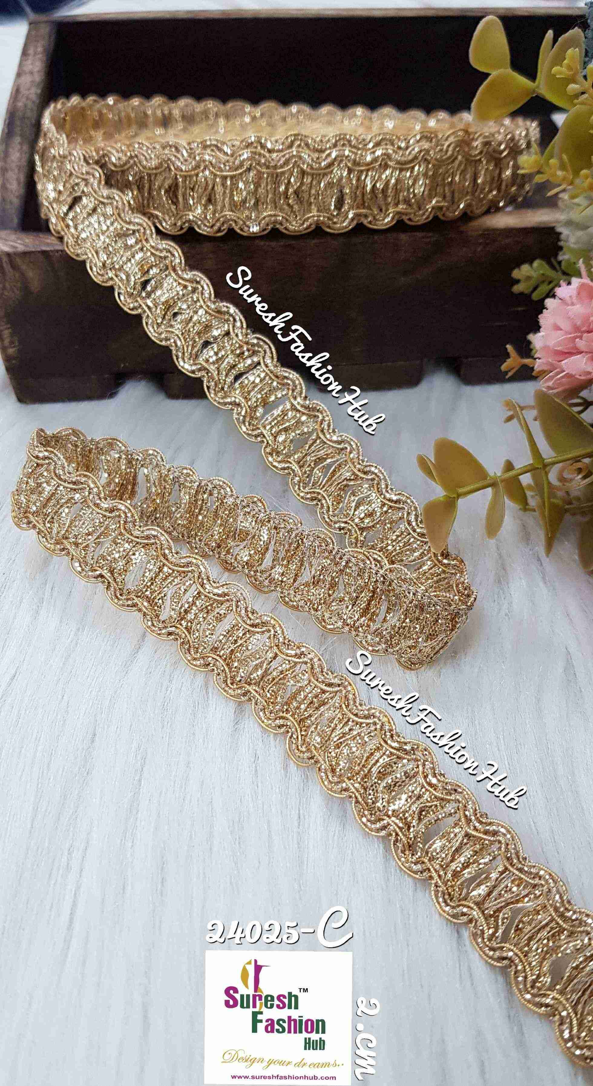 Dori & Badla Circular Elegance Lace - Traditional Craftsmanship and ...