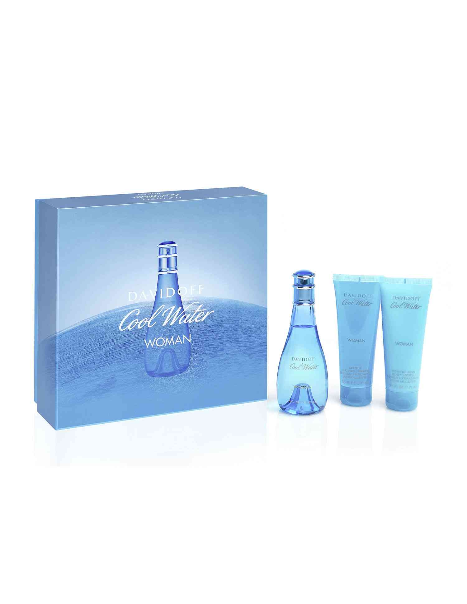 Cool Water Eau De Toilette + Shower Gel + Body Lotion
