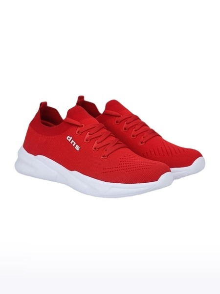 Men's Red Mesh Running Shoes