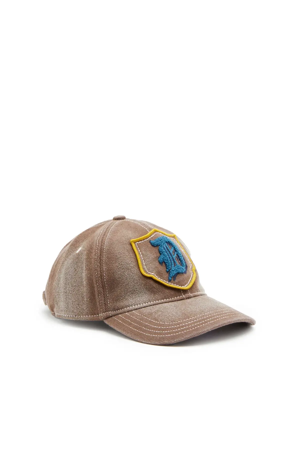 Brown Baseball cap with Terry patch