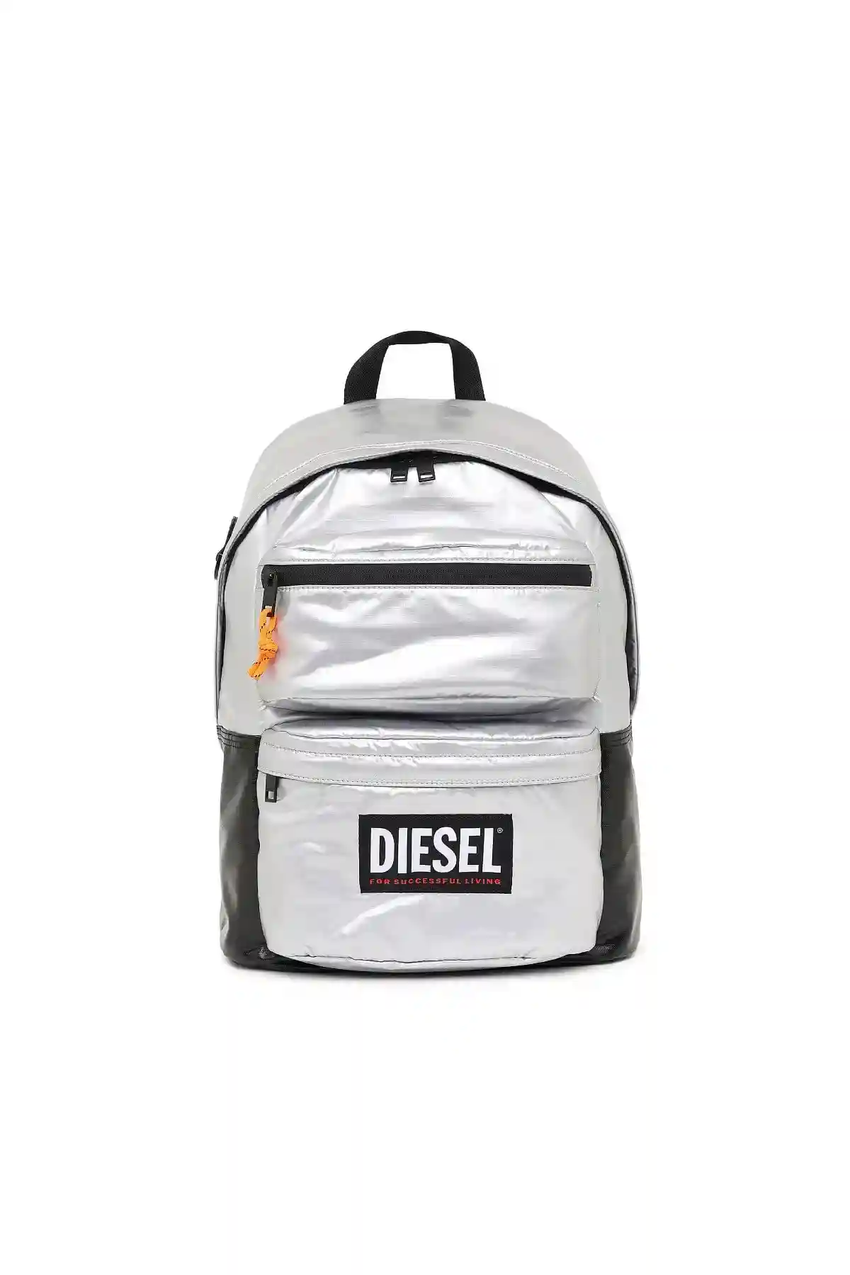 Silver Backpack in coated ripstop