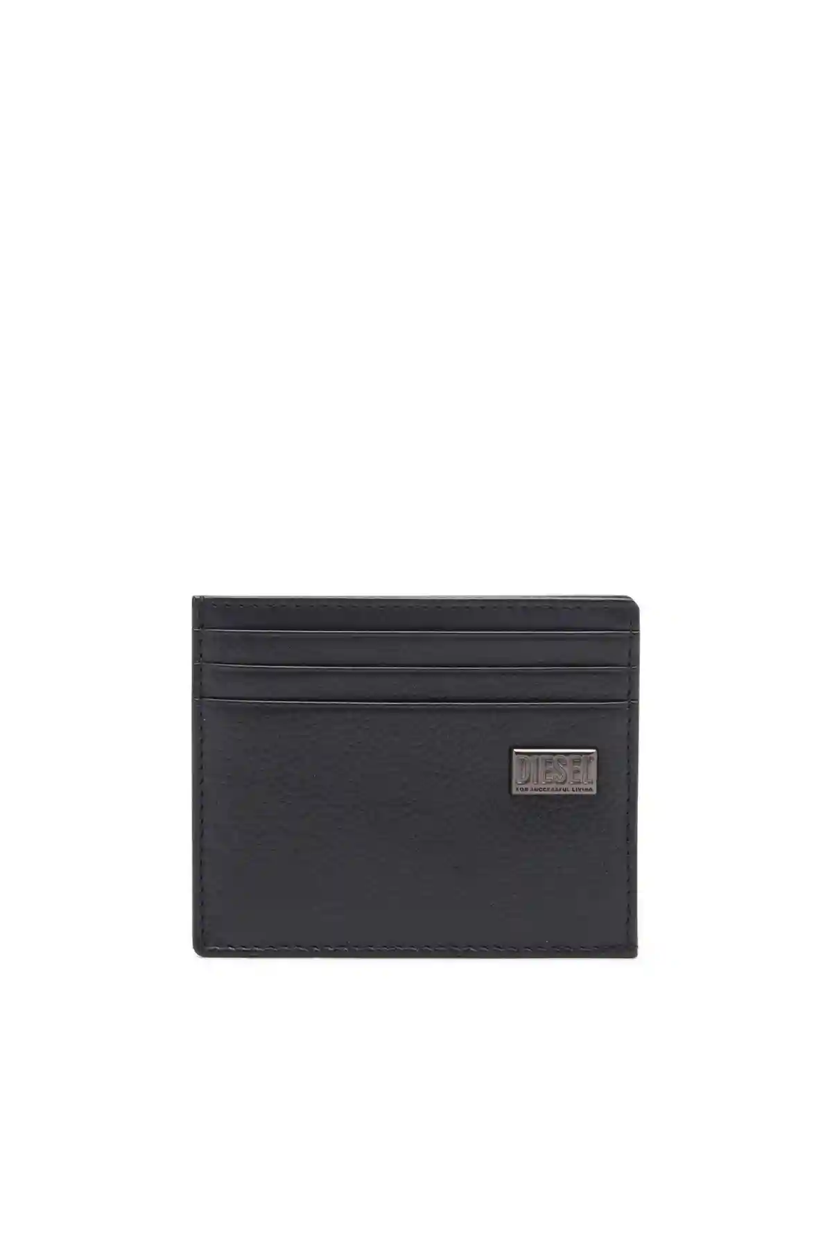 Black Card holder in grainy leather
