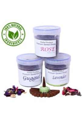 Dhoop Cones Pack of 3 Boxes, Rose Sandal and Lavender Fragrance, (Pack ...