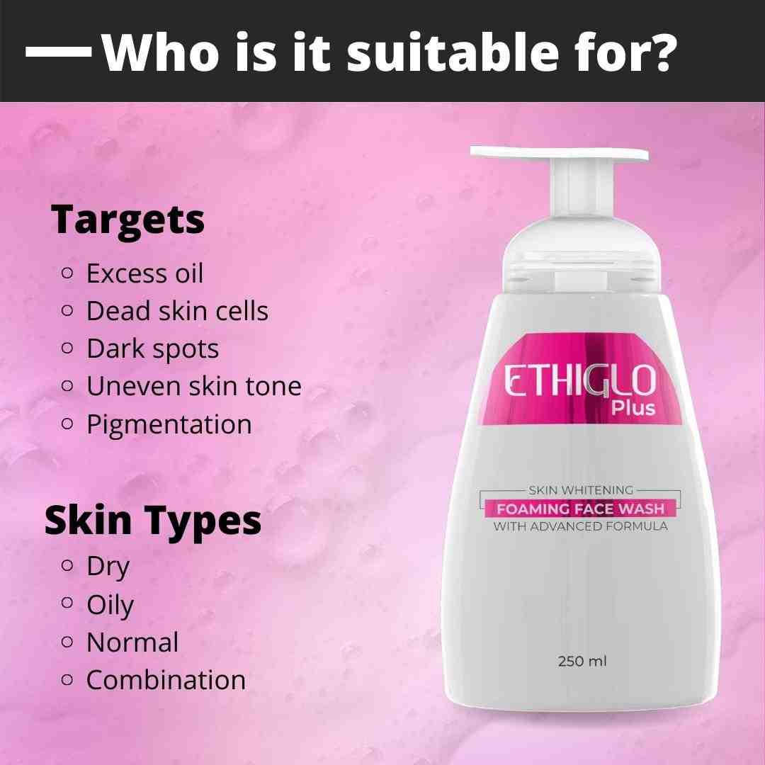 Ethiglo Plus Foaming Face Wash 250ml